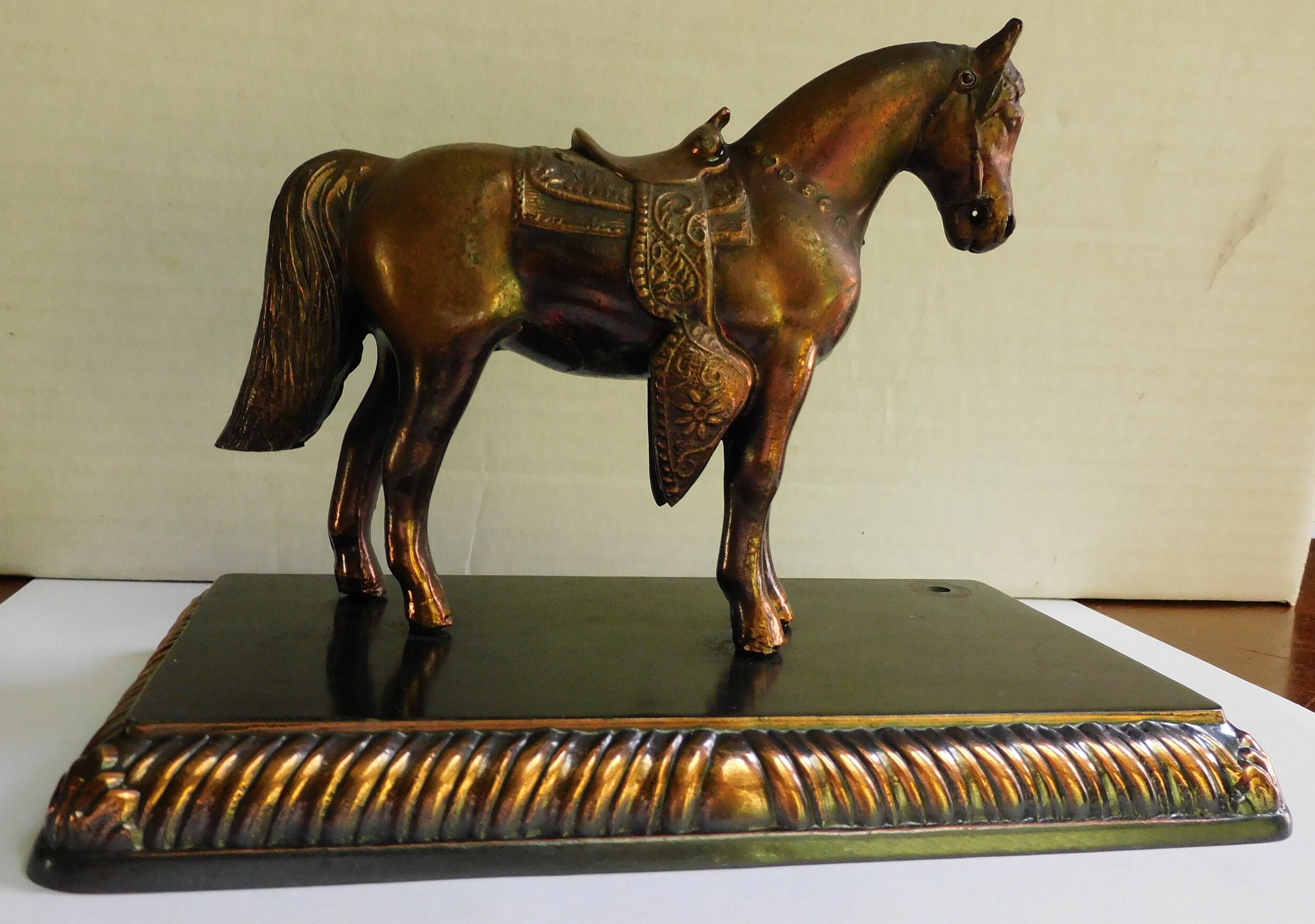 Molded Copper Horse Figurine
