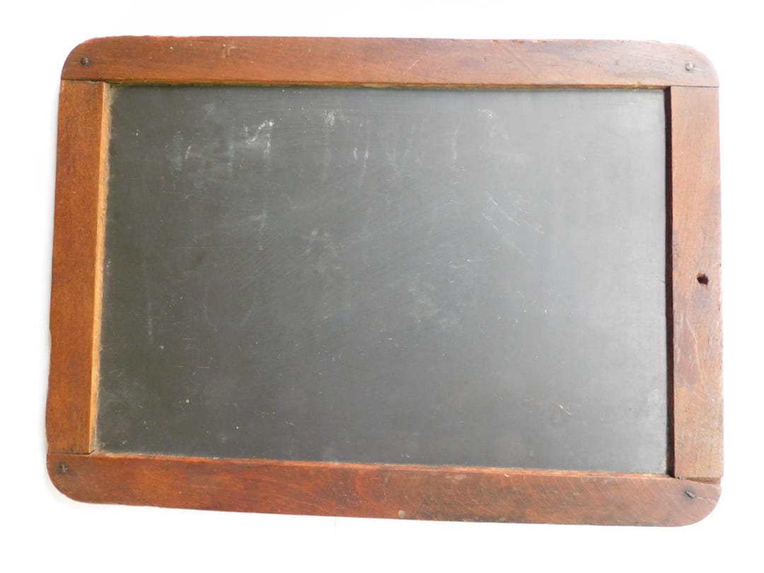 Primitive Early 1900s Two Sided Slate Writing Board - Etsy