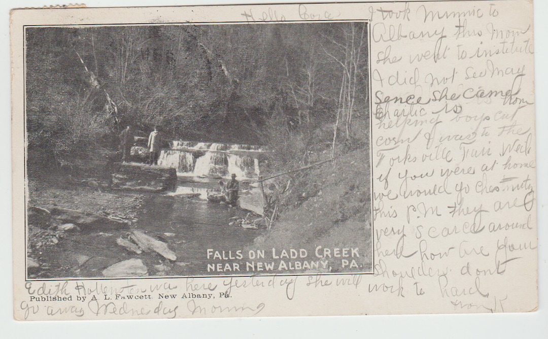 New Albany Pa Four Early 1900s Postcards UDB Undivided Backs - Etsy