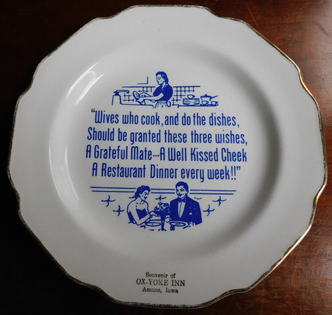 Ox Yoke Inn Amana Iowa 1960s Decorative Plate - Etsy