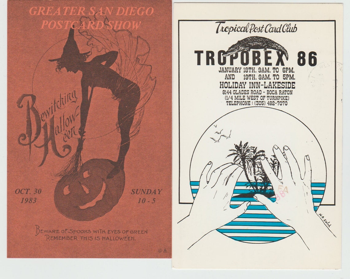 Postcard Shows Ten 1980s Postcards - Etsy