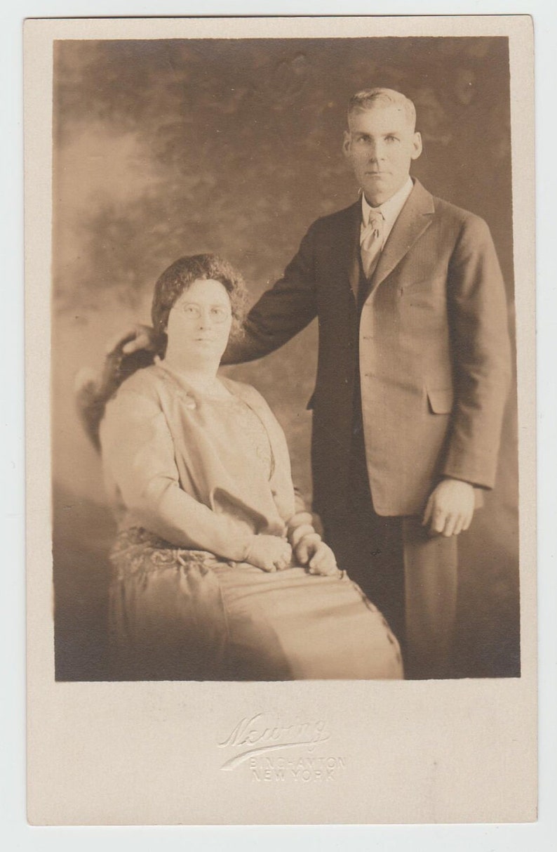 1920s Grace and Joseph Williams Wedding Picture RPPC Postcard ...