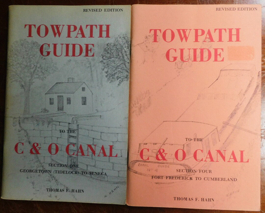 Towpath Guide Chesapeake and Ohio Canal Two Soft Cover Illustrated History Books BY Thomas F ...