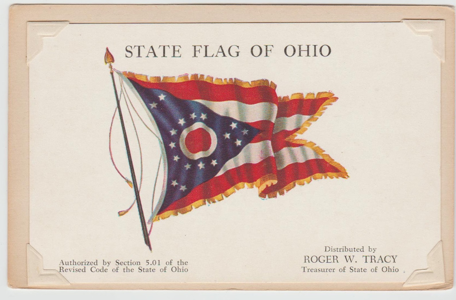 1950s Postcard Map of Ohio With Special Roger W Tracy - Etsy