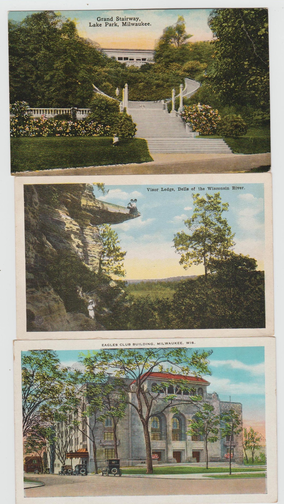 Wisconsin 15 Postcards 1920s 1940s - Etsy