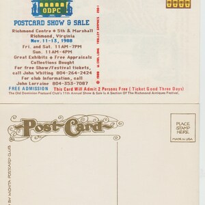 Postcard Shows Ten 1980s Postcards - Etsy