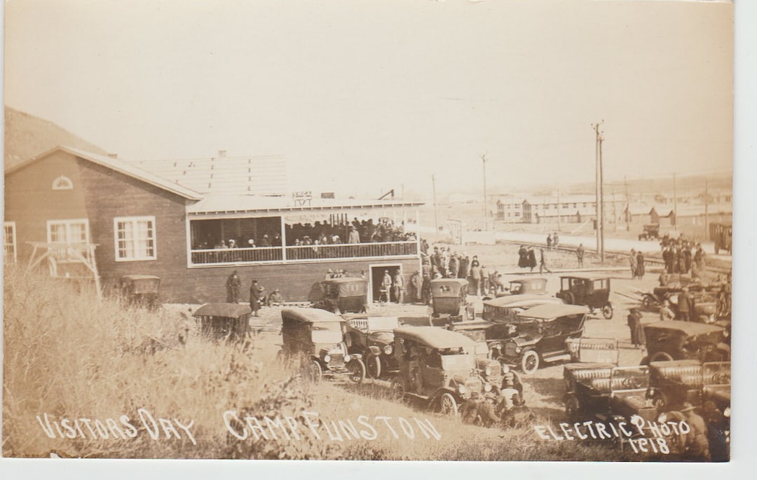 World War One Camp Funston Kansas Four 1918 RPPC Postcards - Etsy