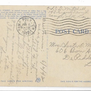 Five 1942 and 1943 Postcards Mailed by Soldier 143 Signal 3rd Armored ...