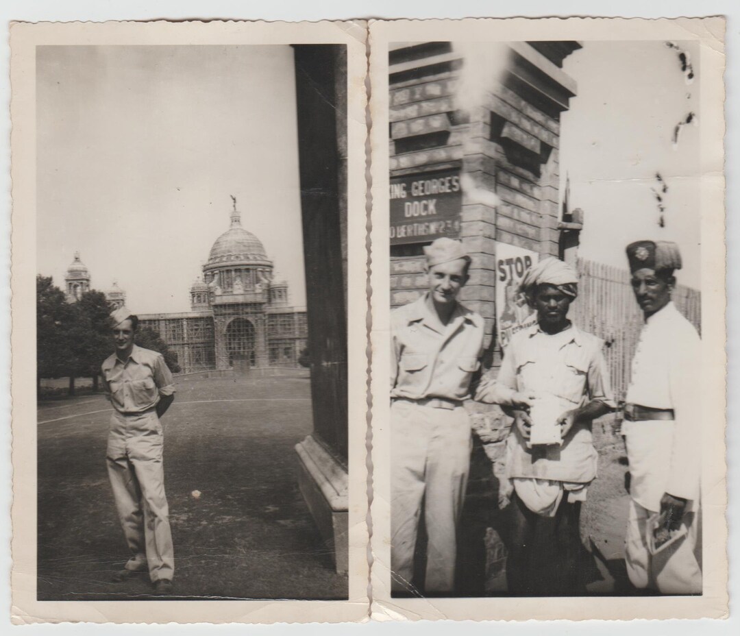 World War Two US Soldiers in India Photograph Group CBI Theater of War ...