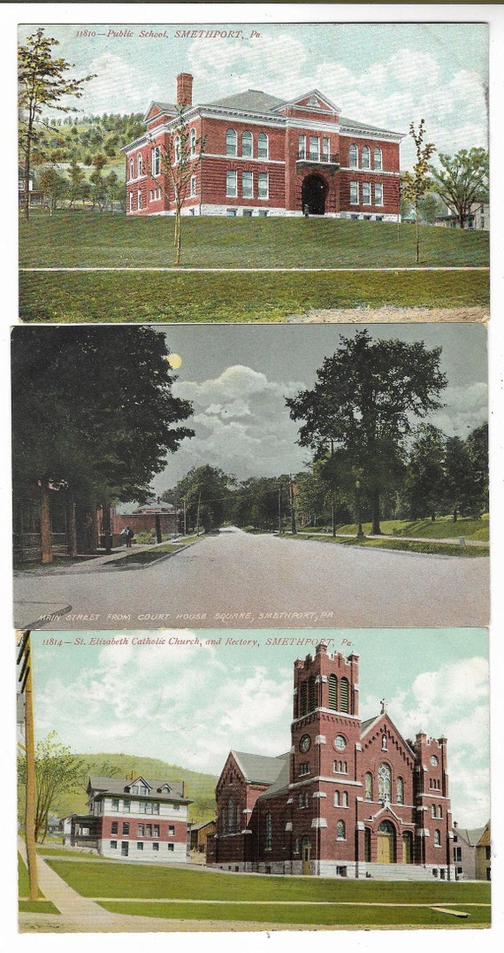 Smethport Pa Three Early 1900s Postcards - Etsy