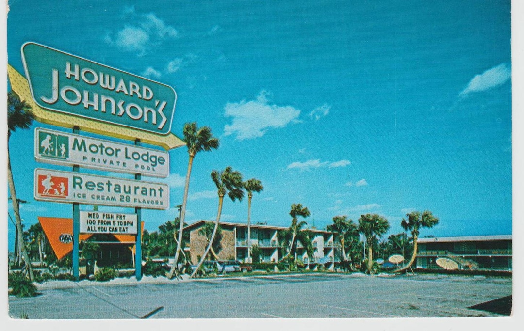 Howard Johnson's Orlando Florida 1965 Advertising Postcard - Etsy