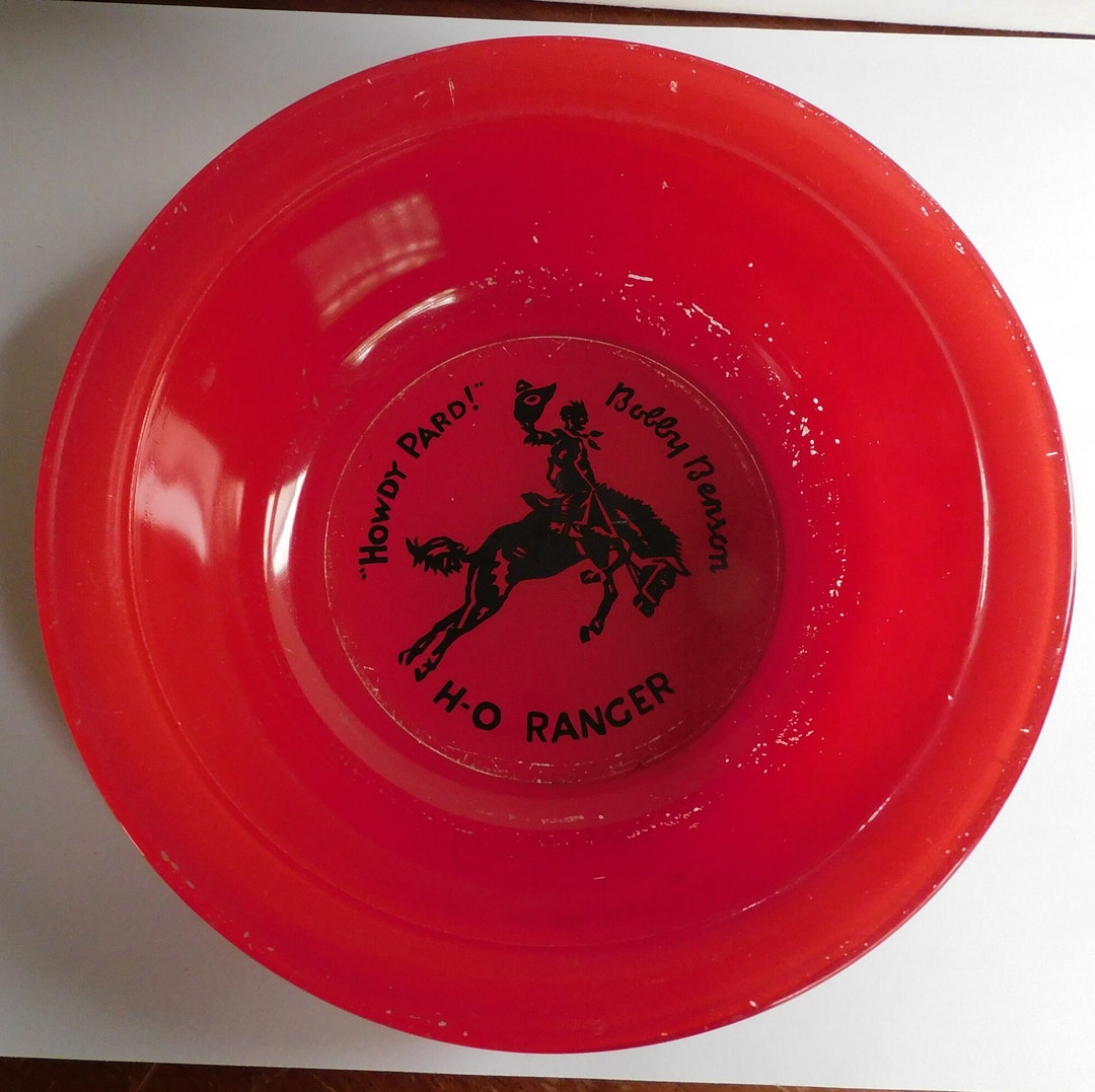 Vintage Cowboy Ranger Bobby Benson Bowl - Etsy