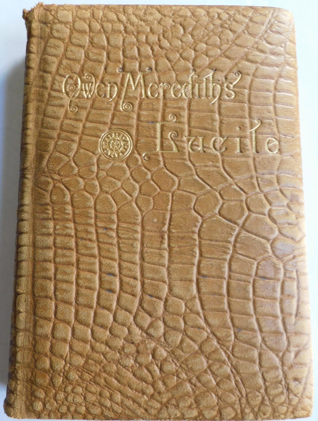 Owen Meredith's Lucille Deluxe Gilded Leather Cover Book 1884 or Older ...