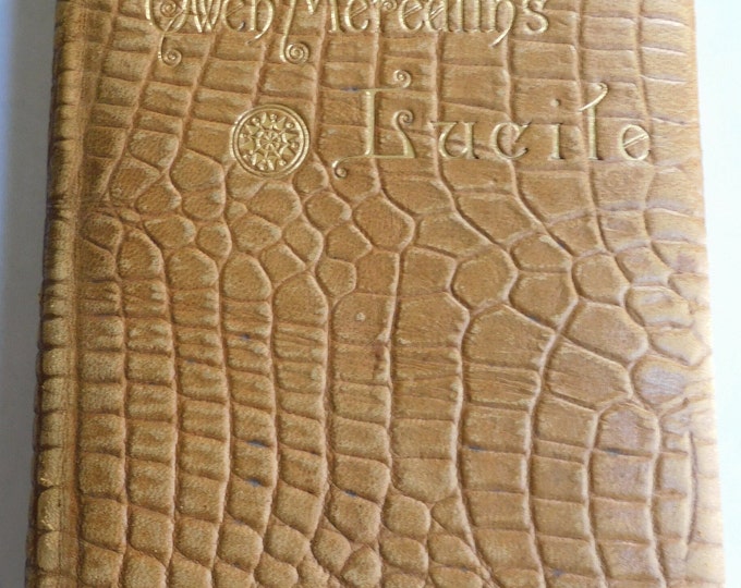 Owen Meredith's Lucille Deluxe Gilded Leather Cover Book 1884 or Older ...
