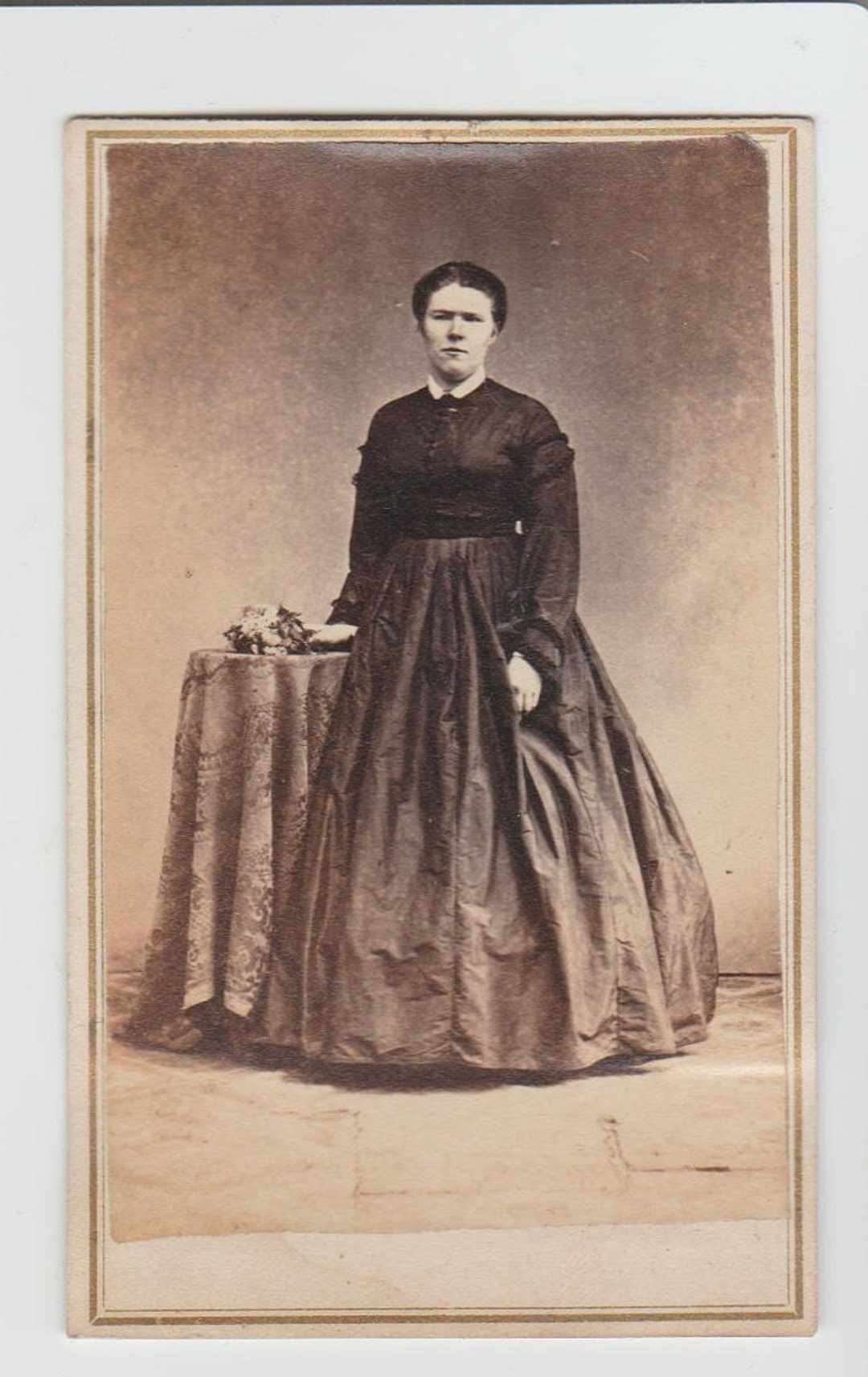 Harriet Moore 1860s CDV Photograph Wm L Willis Photographer Middletown ...