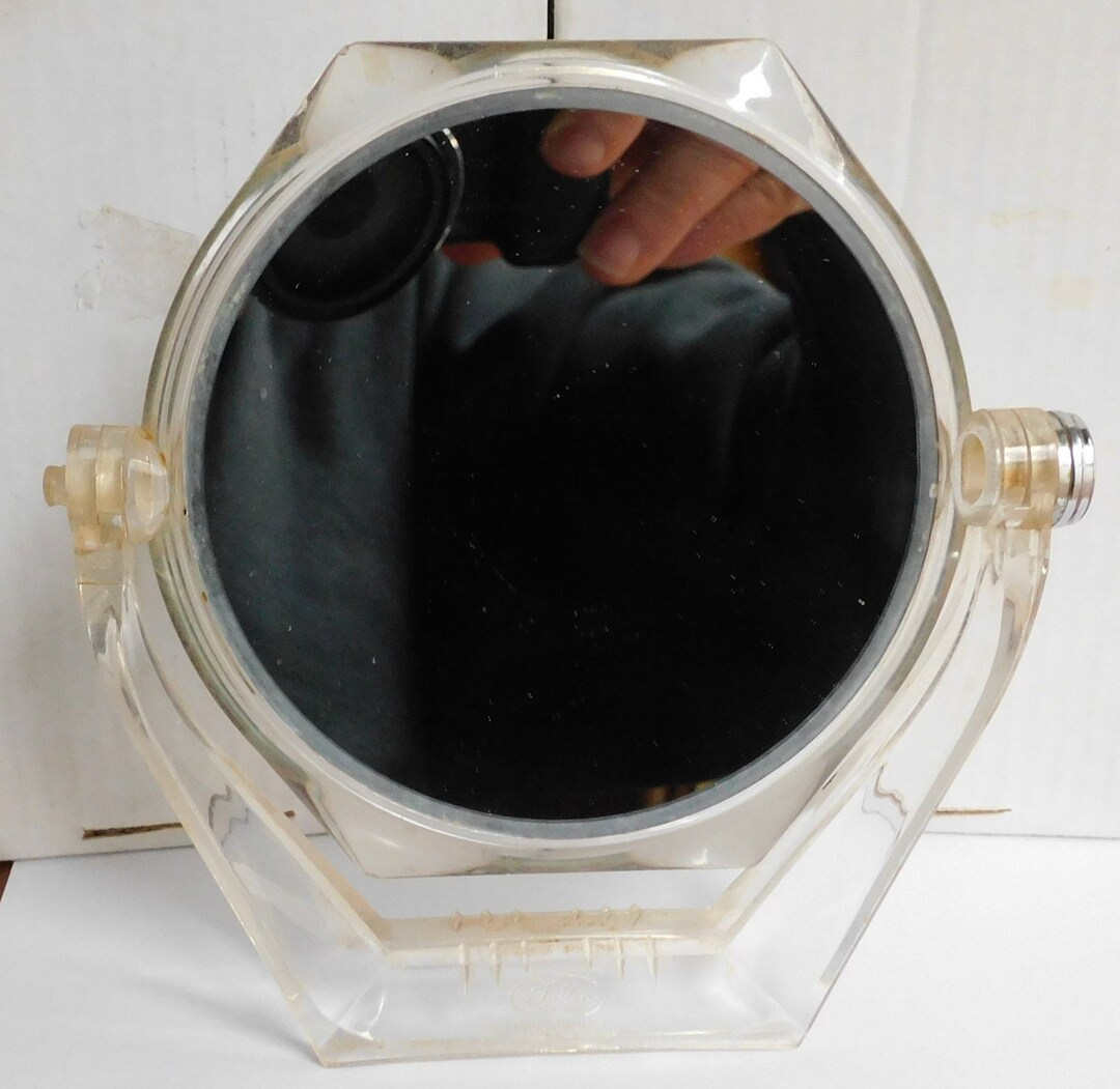 Vintage Clear Lucite Fuller Company Two Sided Mirror - Etsy