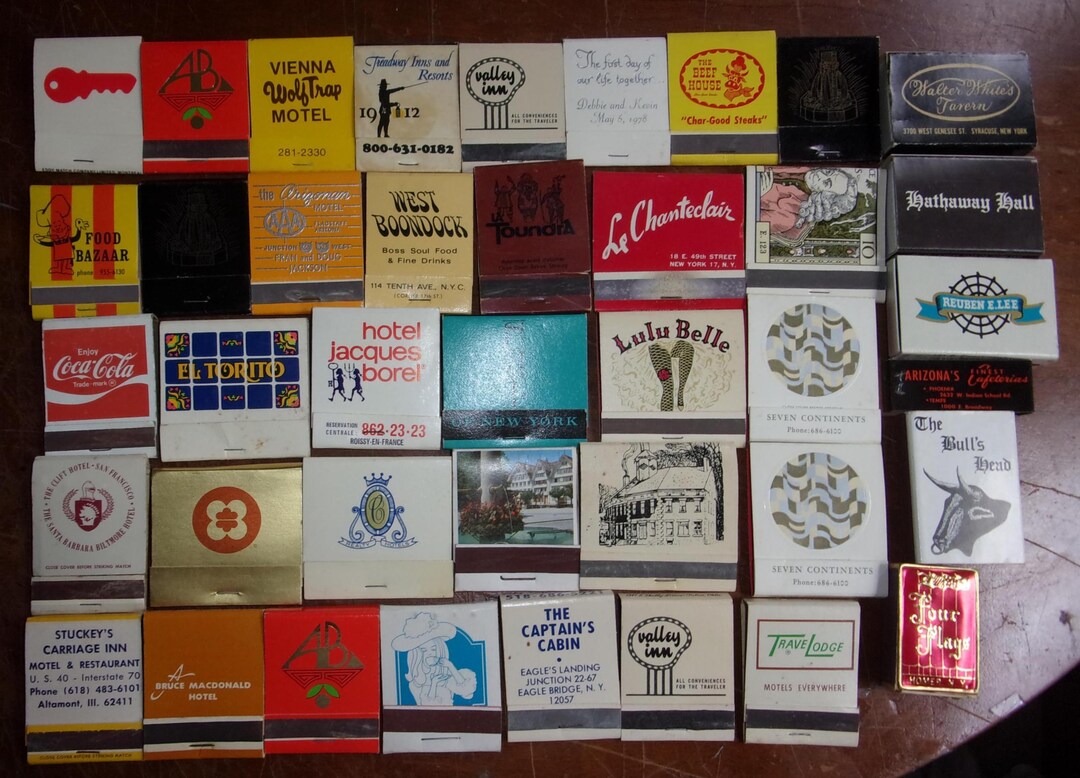 41 1960s and 1970s Matchbooks and Boxes - Etsy