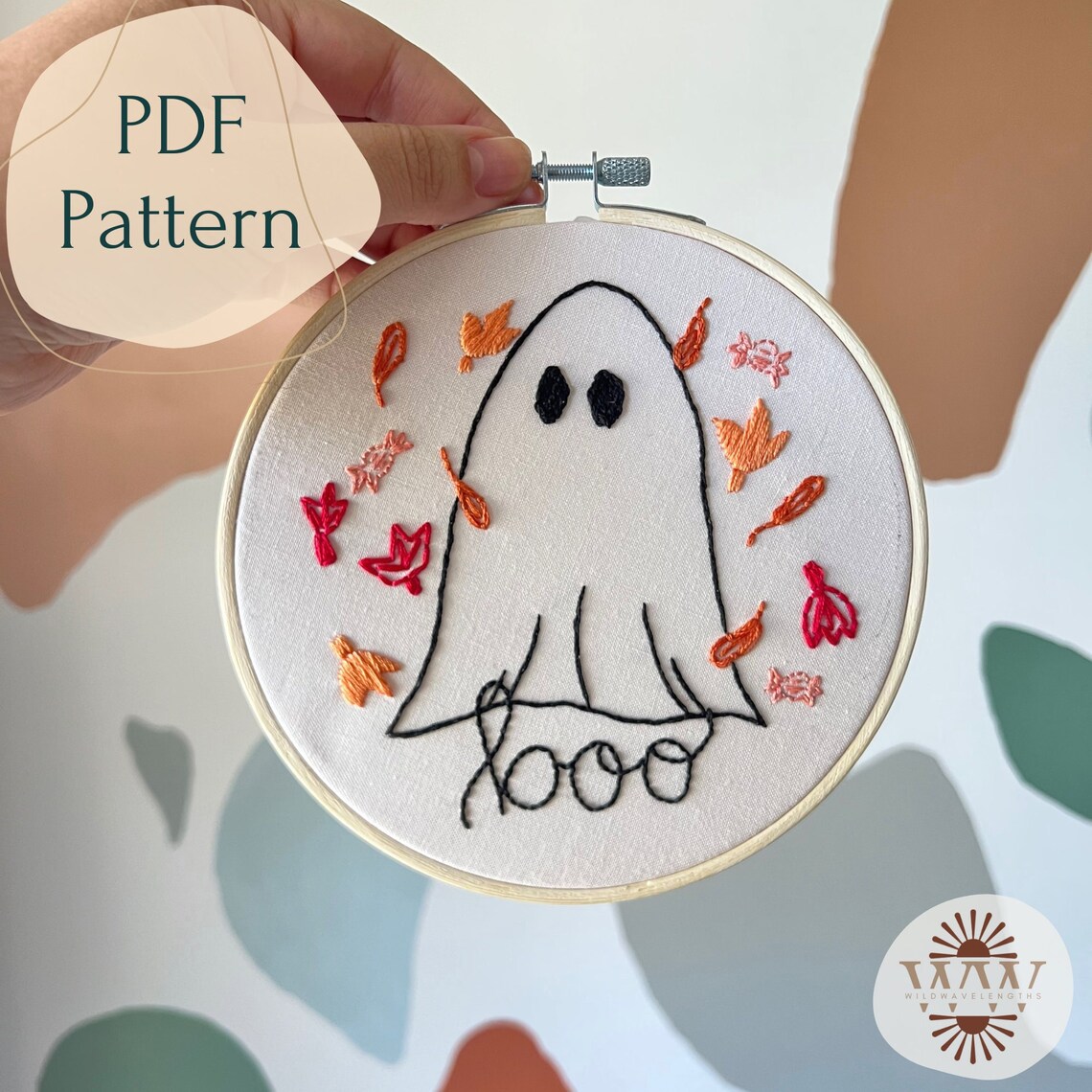 BOO Digital Embroidery Pattern - Etsy