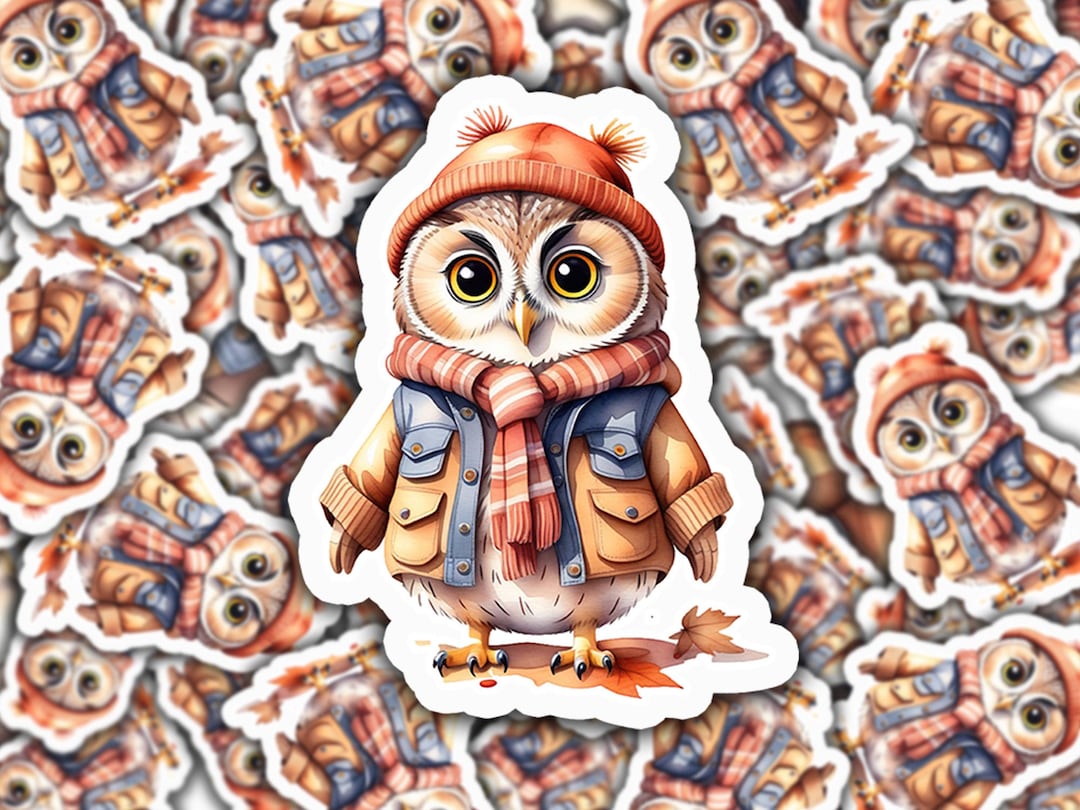 Fall Animal Sticker Sheet: Printable Stickers for Digital Download for ...