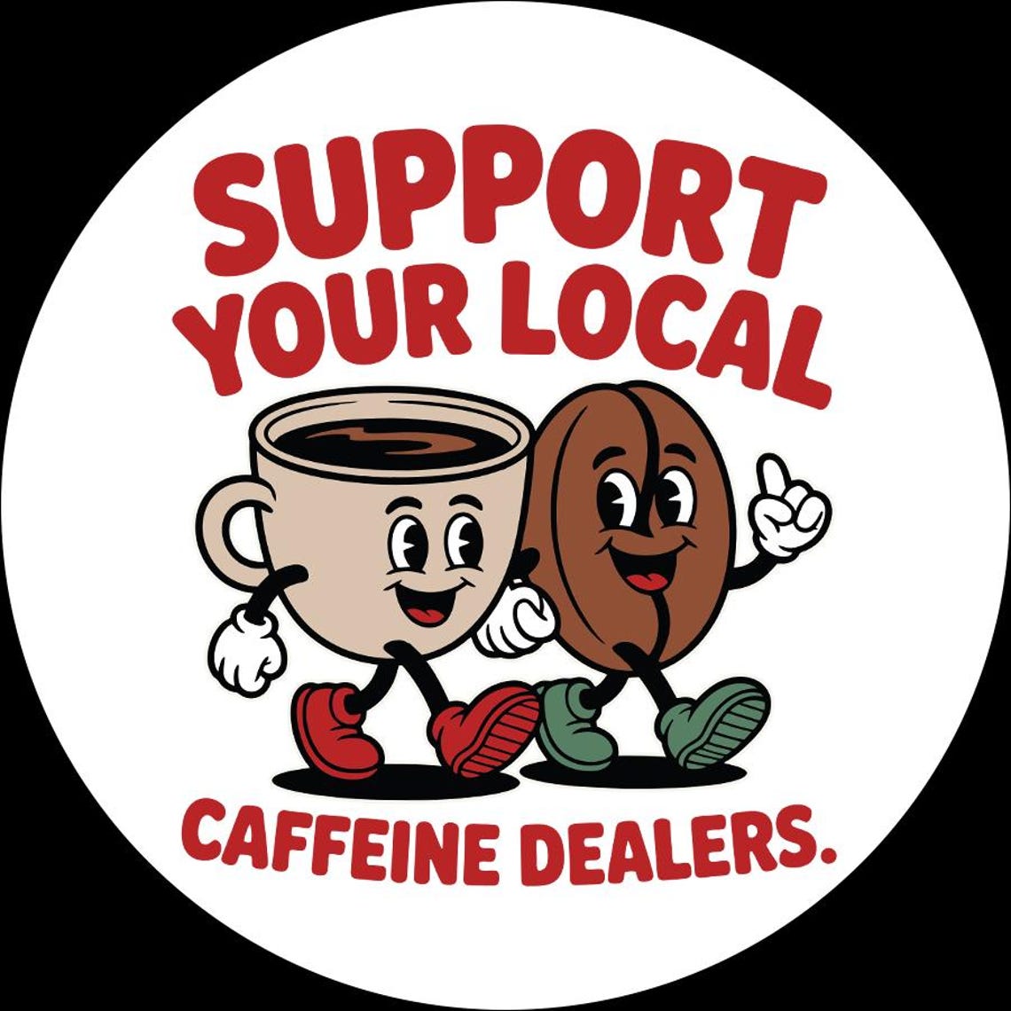 Coffee Sticker Sheet | Funny Coffee Stickers | A4 Printable & PNG for ...
