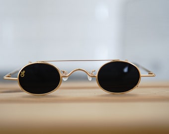 Small Gold Round Glasses - Etsy
