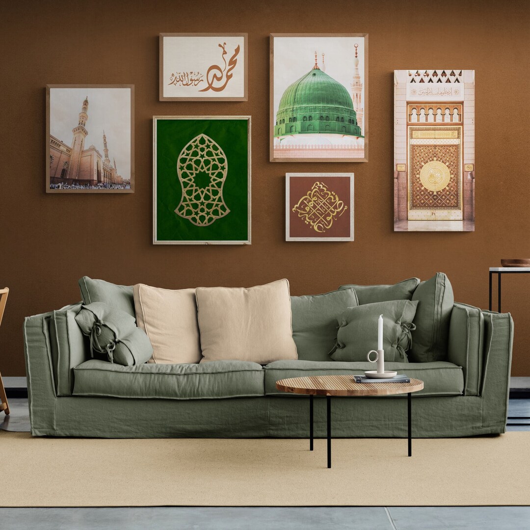 Madina Munawwara-islamic WALL Gallery-islamic Home Decor-islamic Wall ...