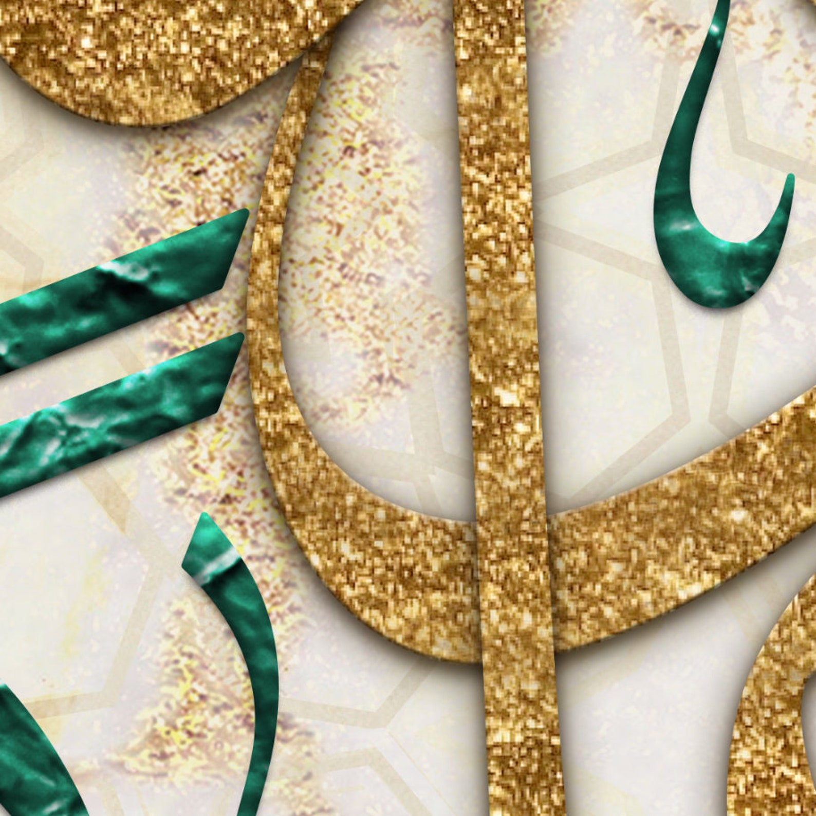 Modern Islamic Wall Decor-nurun Ala Nur-exclusive Arabic - Etsy