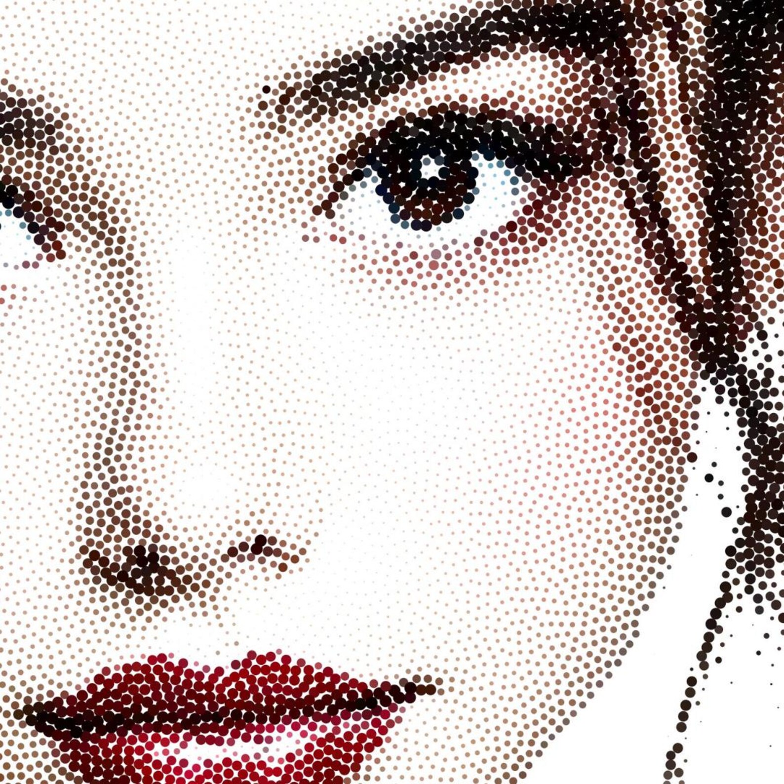 Stippling Art Print, Pointillism Prints, Pointillism Wall Art, Dot Art ...
