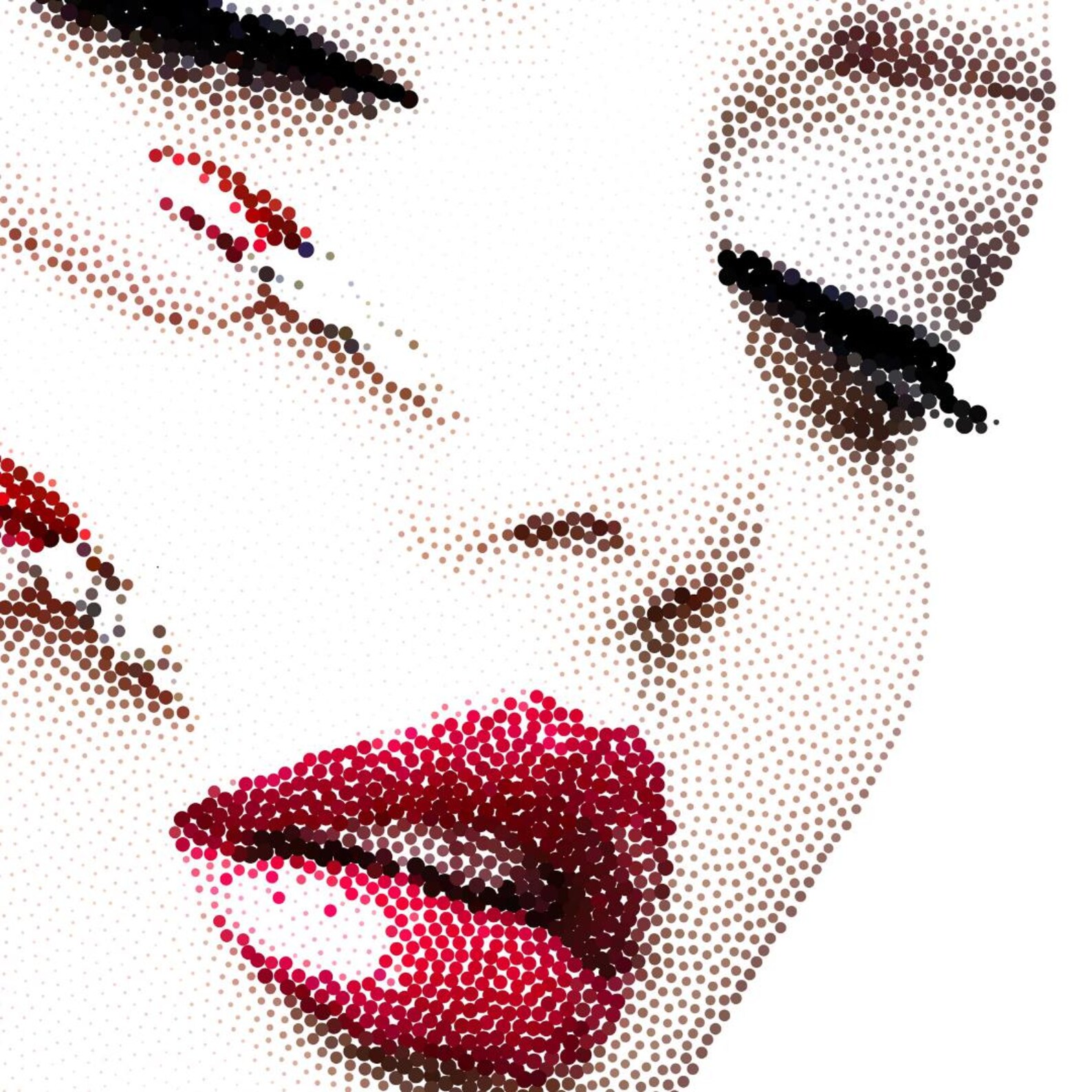 Pointillism Print, Stippling Art Prints, Pointillism Wall Art, Dot Art ...