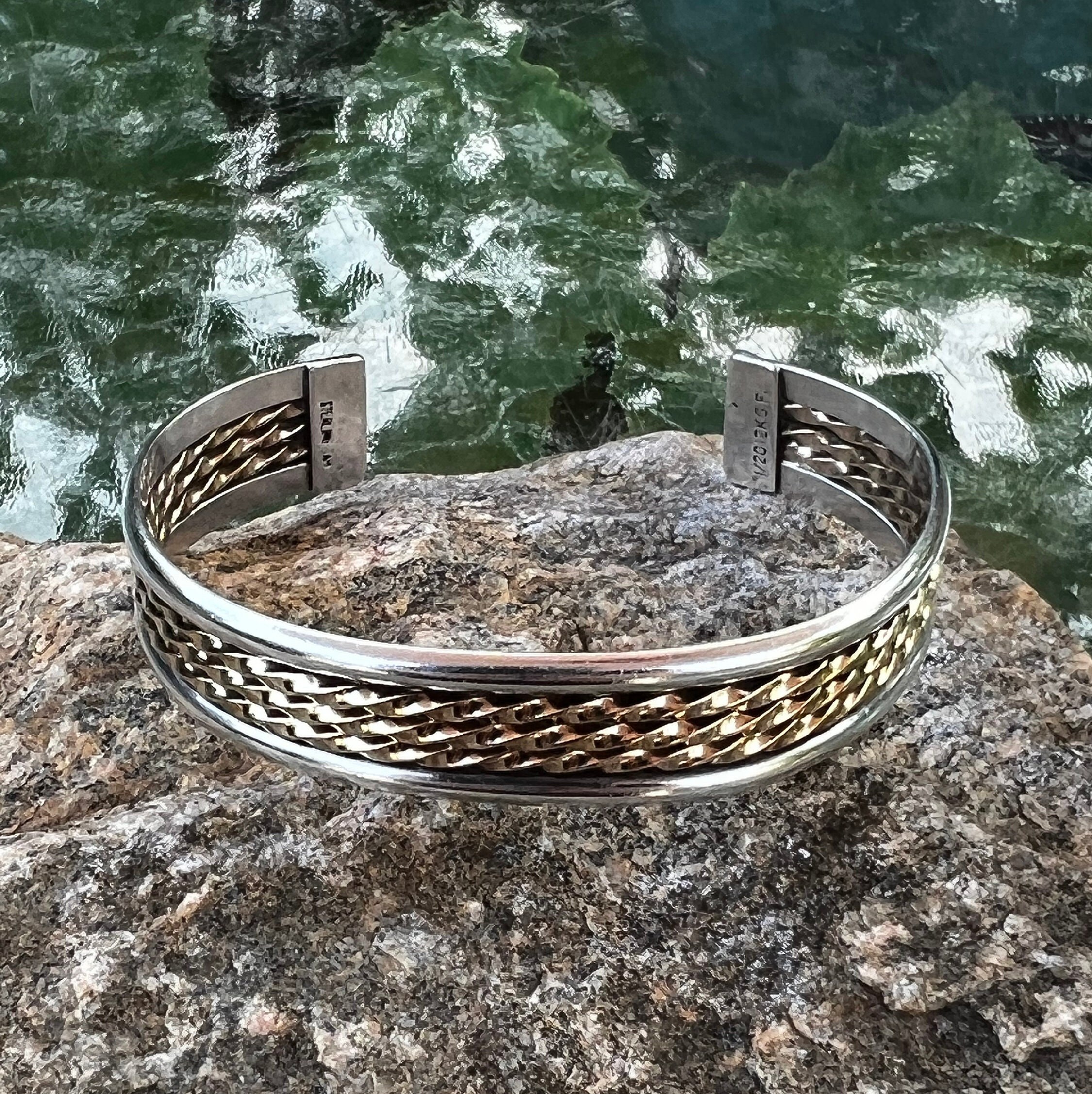 Vintage, Sterling Silver & 1/20 12K Gold Filled, Tahe Vintage, Sterling Silver & 1/20 12K Gold Filled, Tahe