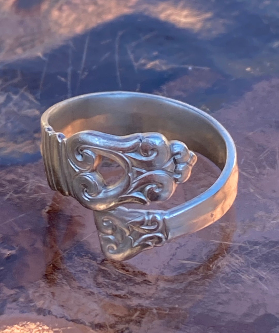 Vintage, Sterling Silver, Royal Danish, Spoon Ring, Size 7, 5.3 Grams ...