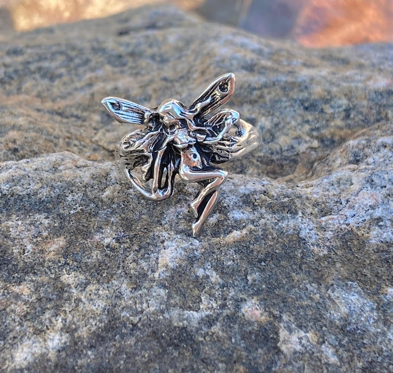 Vintage Sterling Silver Fairy Ring Pixie Ring Size 5 1/2 | Etsy