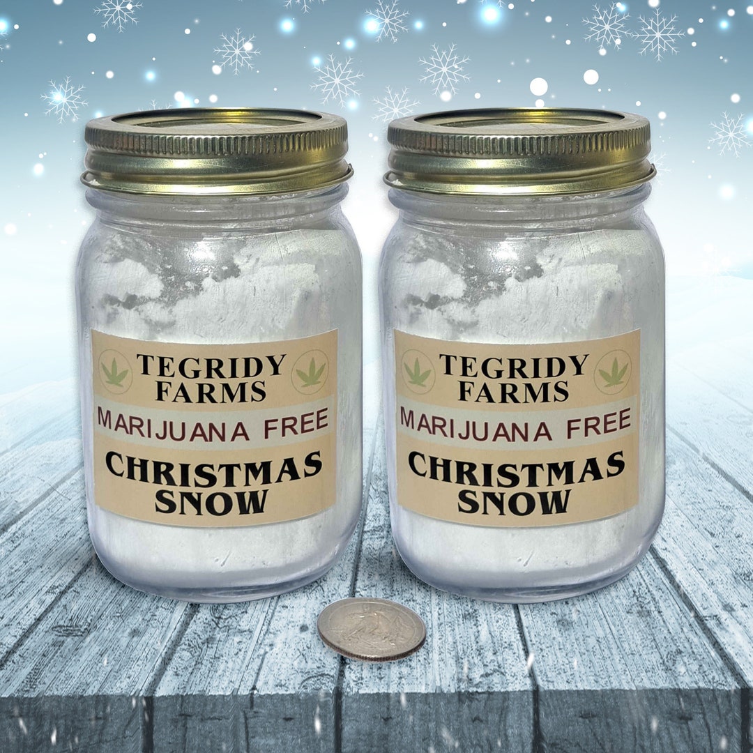 EIGHT South Park tegridy Farms Marijuana Free Christmas Snow Jar Labels ...