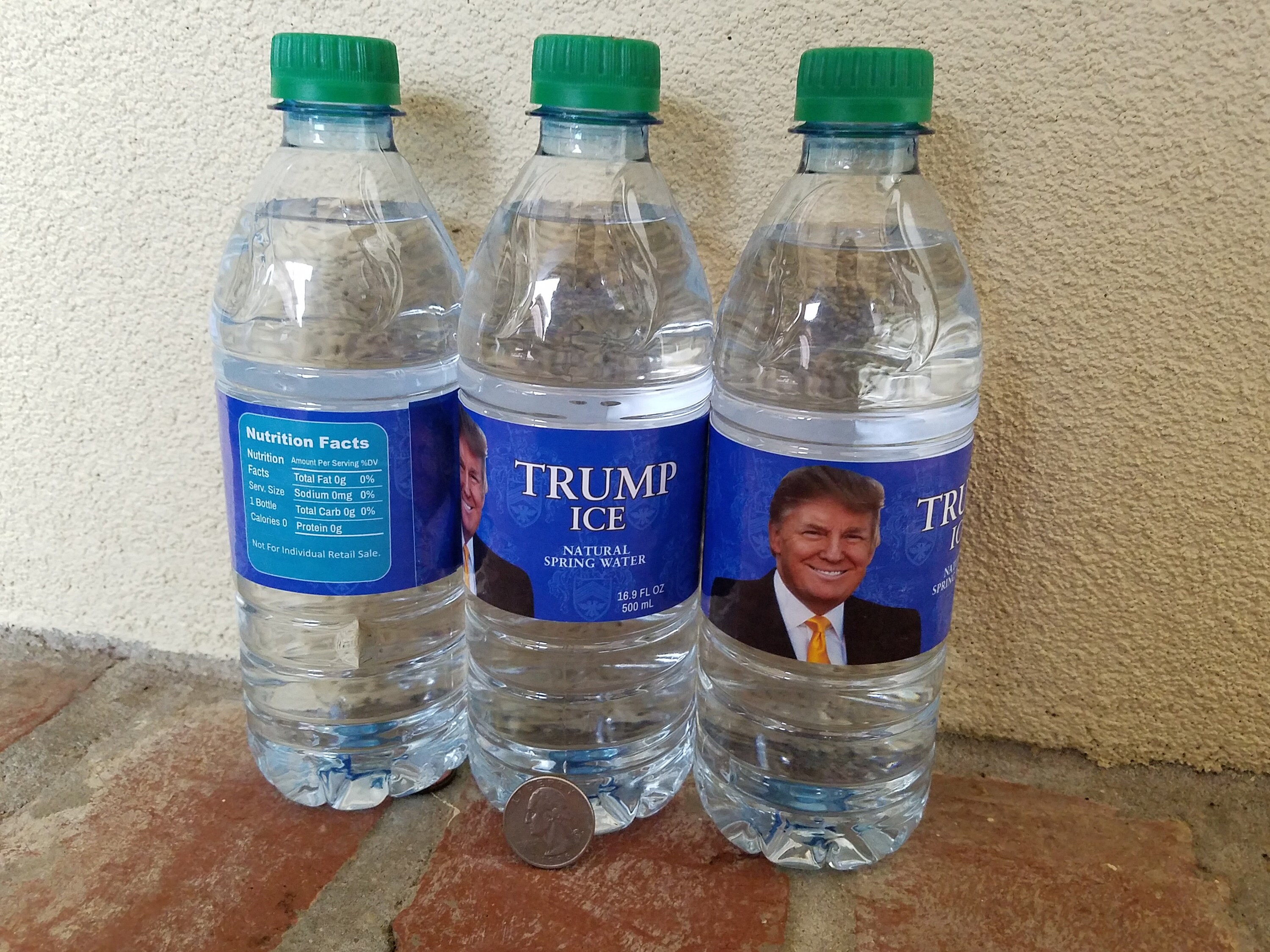 3 X Unopened President Donald Trump 16.9 Ounce TRUMP ICE Bottled Water ...