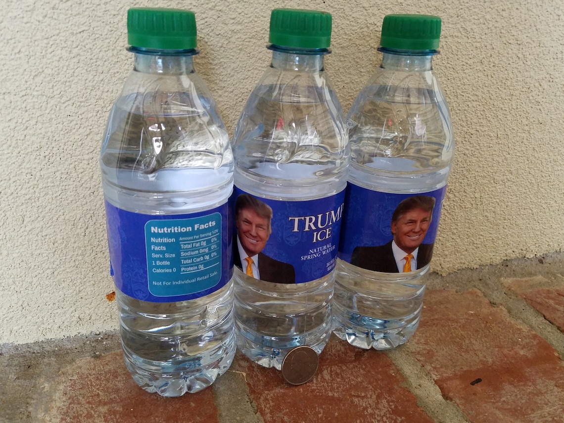 3 X Unopened President Donald Trump 16.9 Ounce TRUMP ICE Bottled Water ...