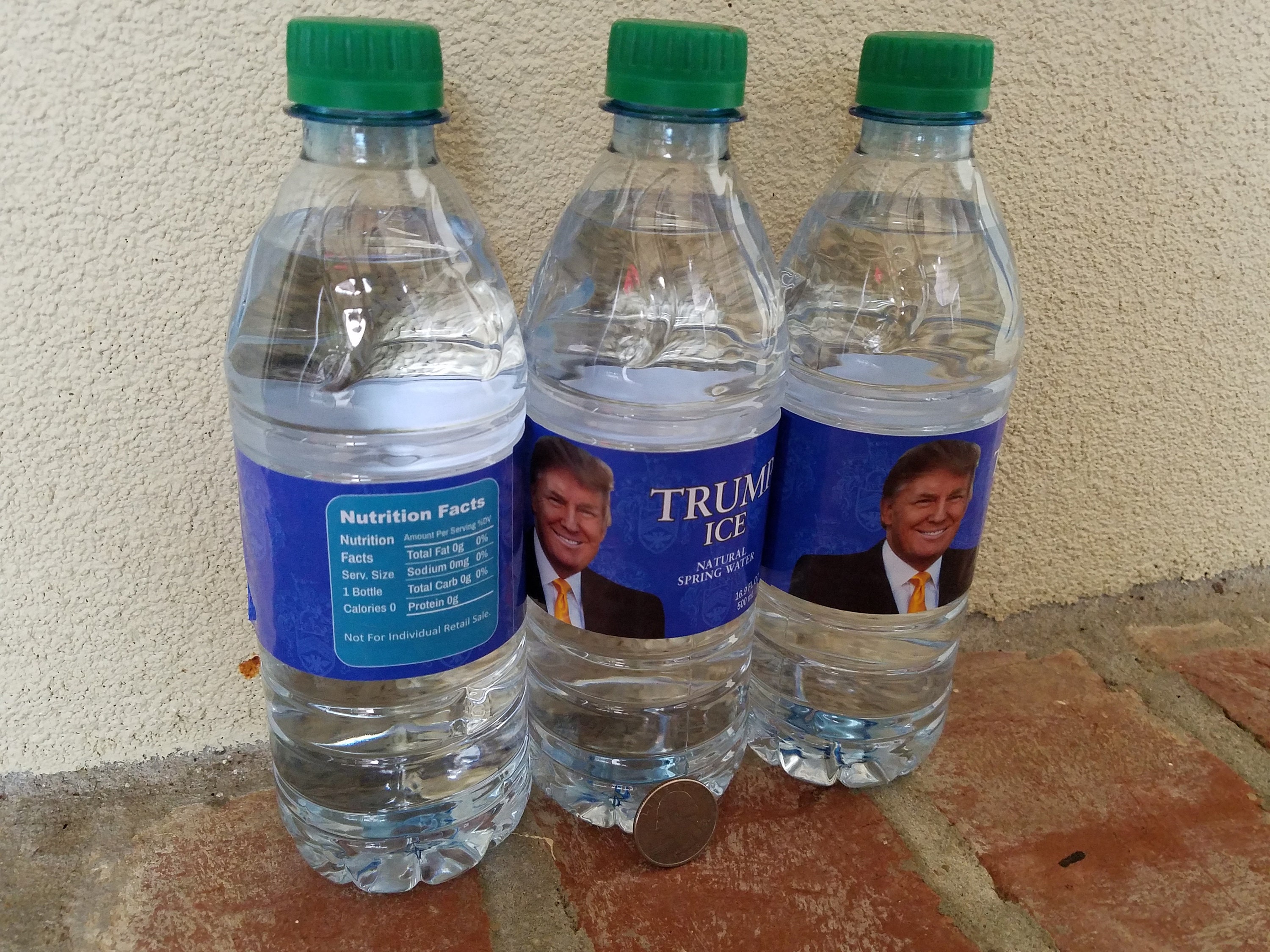 3 X Unopened President Donald Trump 16.9 Ounce TRUMP ICE Bottled Water ...