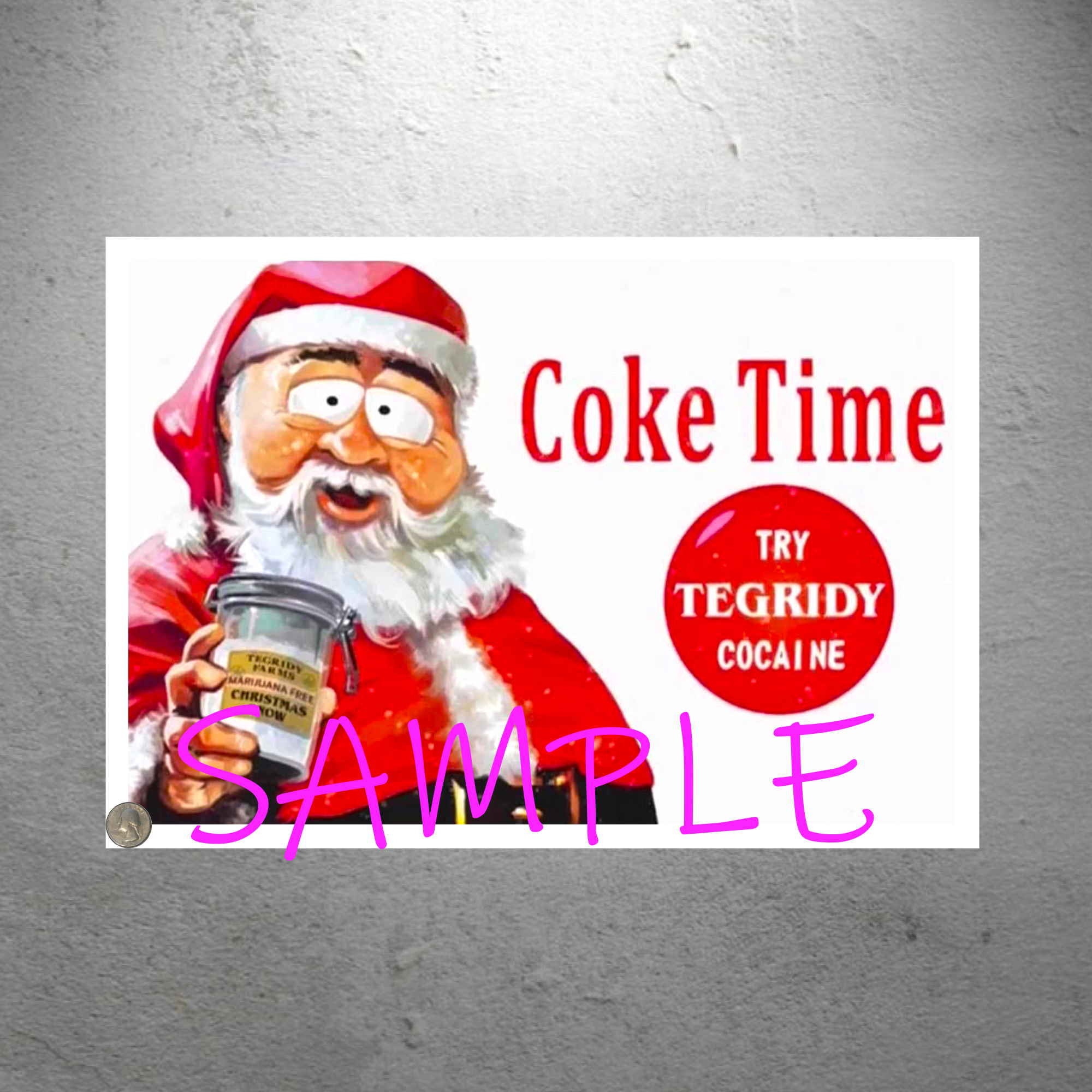 South Park TV Show - Coke Time - Try Tegridy Farms Cocaine Sign Poster ...