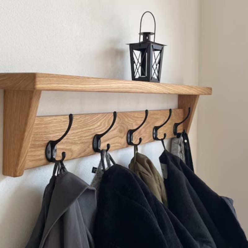 Wall Shelf Natural Oak - Etsy UK