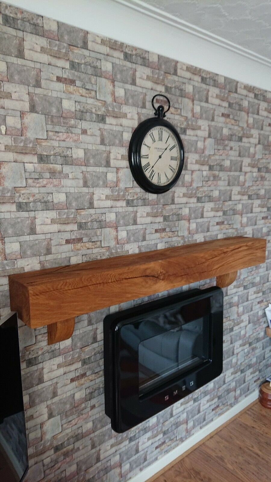 Solid Oak Mantel Beam All Sizes Oiled Pre-drilled Fixings - Etsy UK