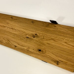 Natural Floating Solid Oak Shelf -custom Sizes Oiled Ready to Install ...