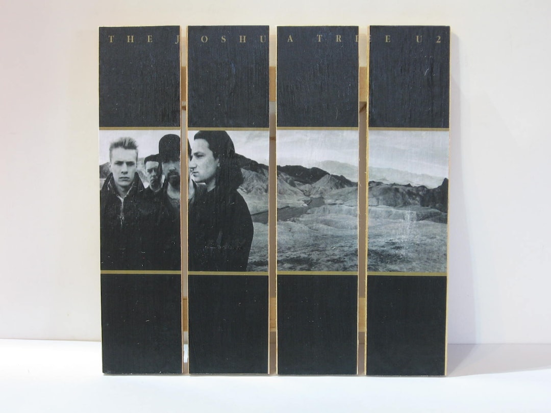 U2 the Joshua Tree Album Cover Decoupage Wooden Wall Hanging Mini ...