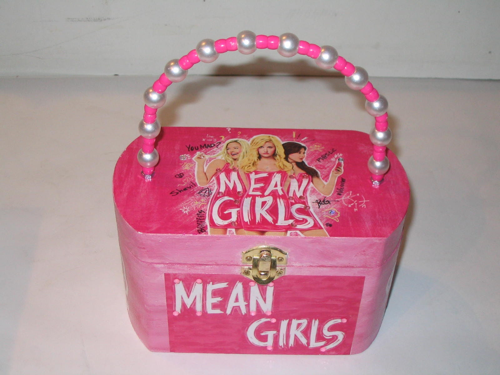 Mean Girls the Musical Broadway Decoupage RETRO Vintage WOOD HANDBAG ...