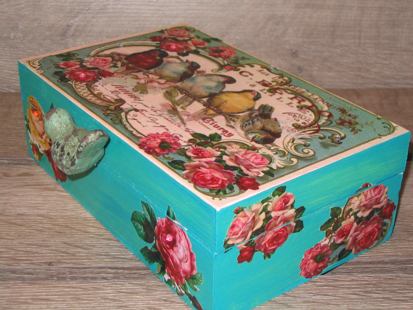 Shabby Chic Style French Country Parisian Decoupage Wooden - Etsy