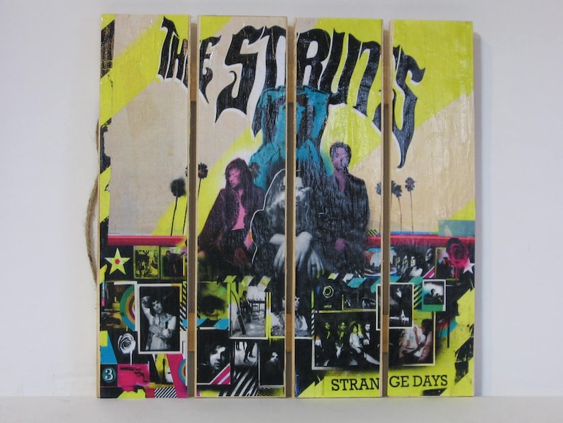 THE STRUTS Strange Days Album Cover Decoupage Wooden Wall Hanging Mini ...