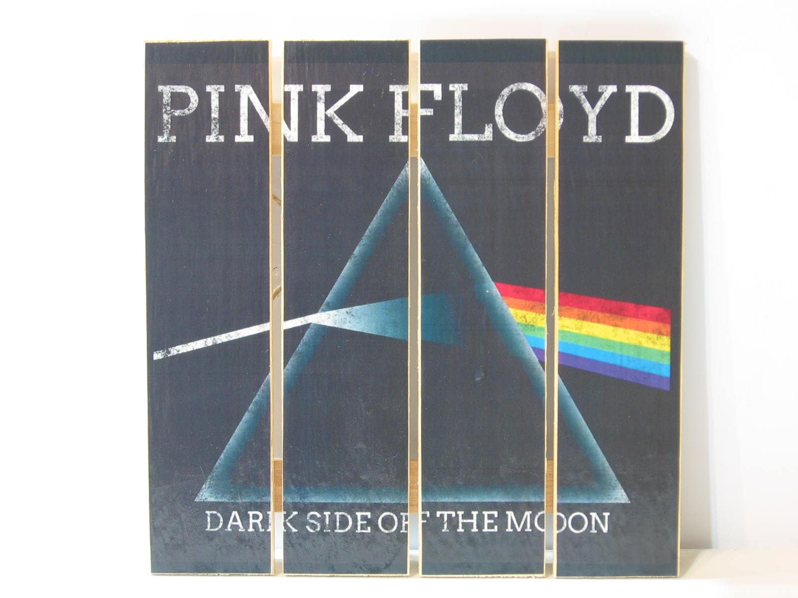Pink Floyd Dark Side of the Moon Album Cover Decoupage Wooden Wall ...