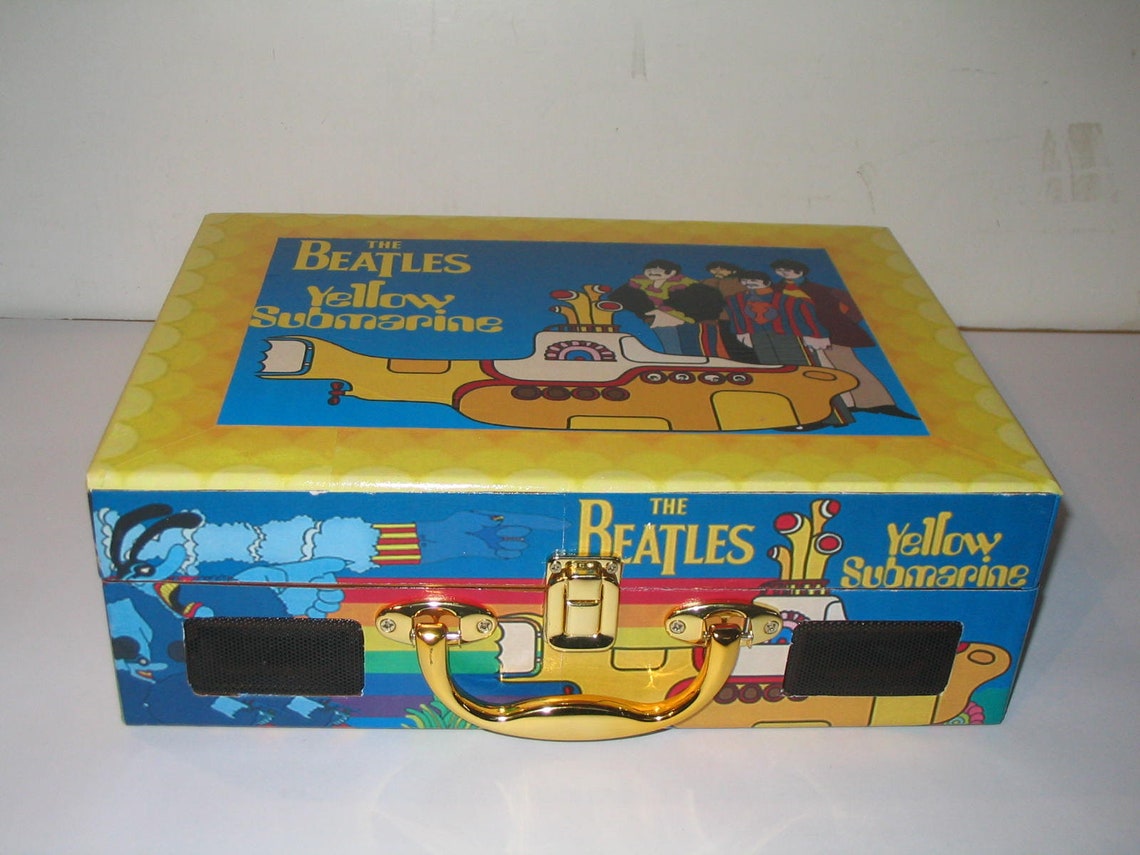 The Beatles Yellow Submarine CUSTOM RECORD PLAYER Turntable - Etsy