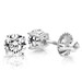 0.45 Ct Tw F/VS2 Round Brilliant Cut Diamond Stud Earrings 14K White ...