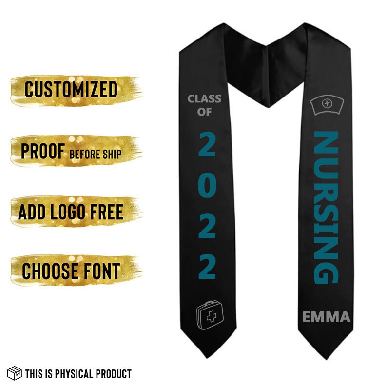 Graduation Stole Graduation Nursing Stole Customized, Stole Graduation ...