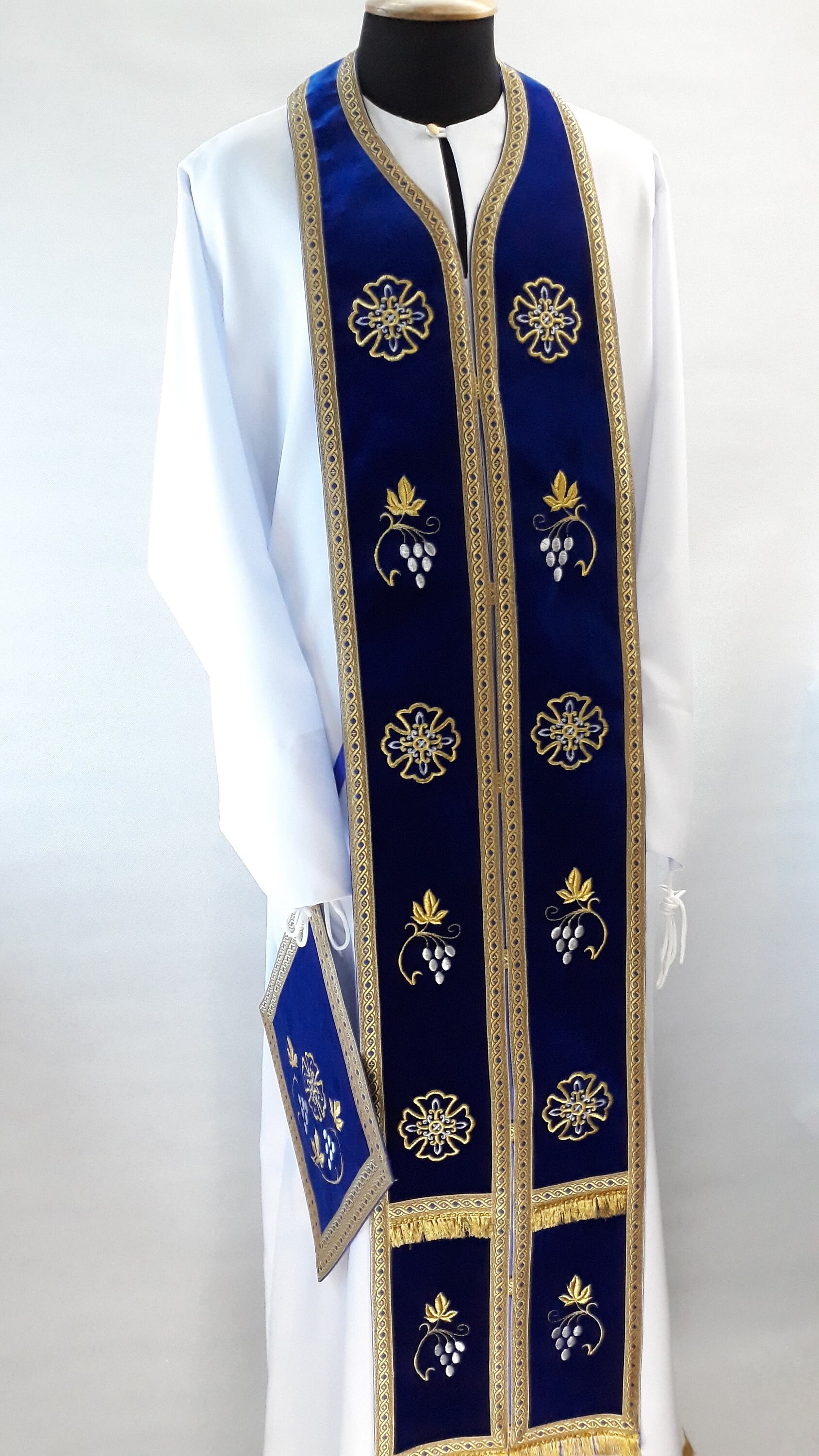 Greek Vestment Set, Embroidered Priest Vestment, Clothes for Priests ...