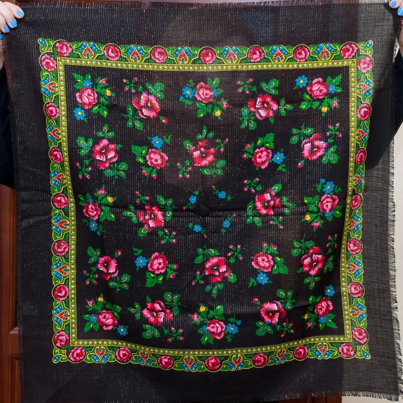 Babushka Scarf - Etsy